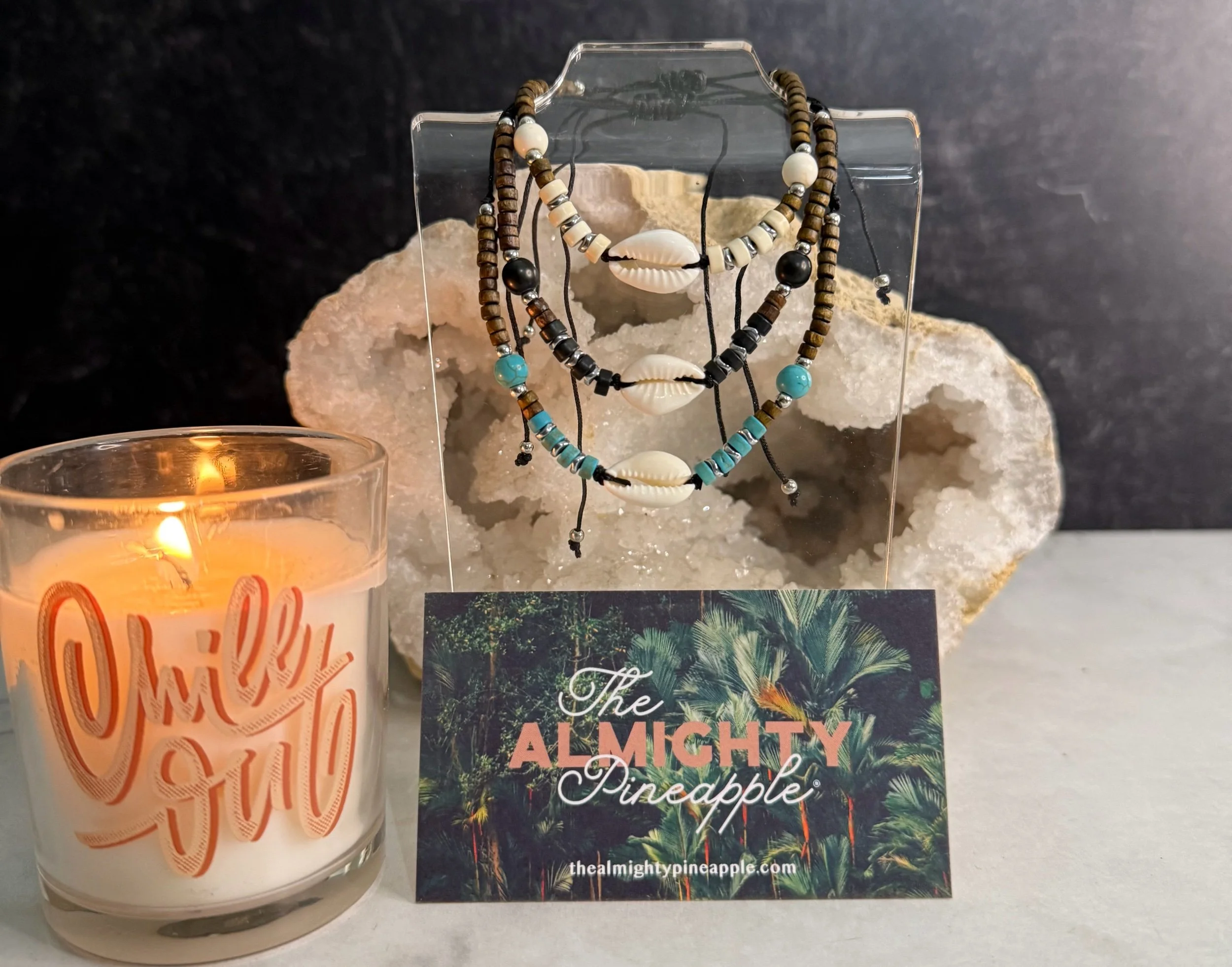 Cowry Shell Protection Bracelet — Reflected — The Almighty Pineapple LLC