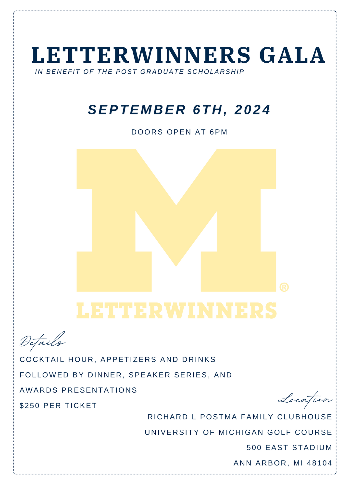 Events — Letterwinners M Club