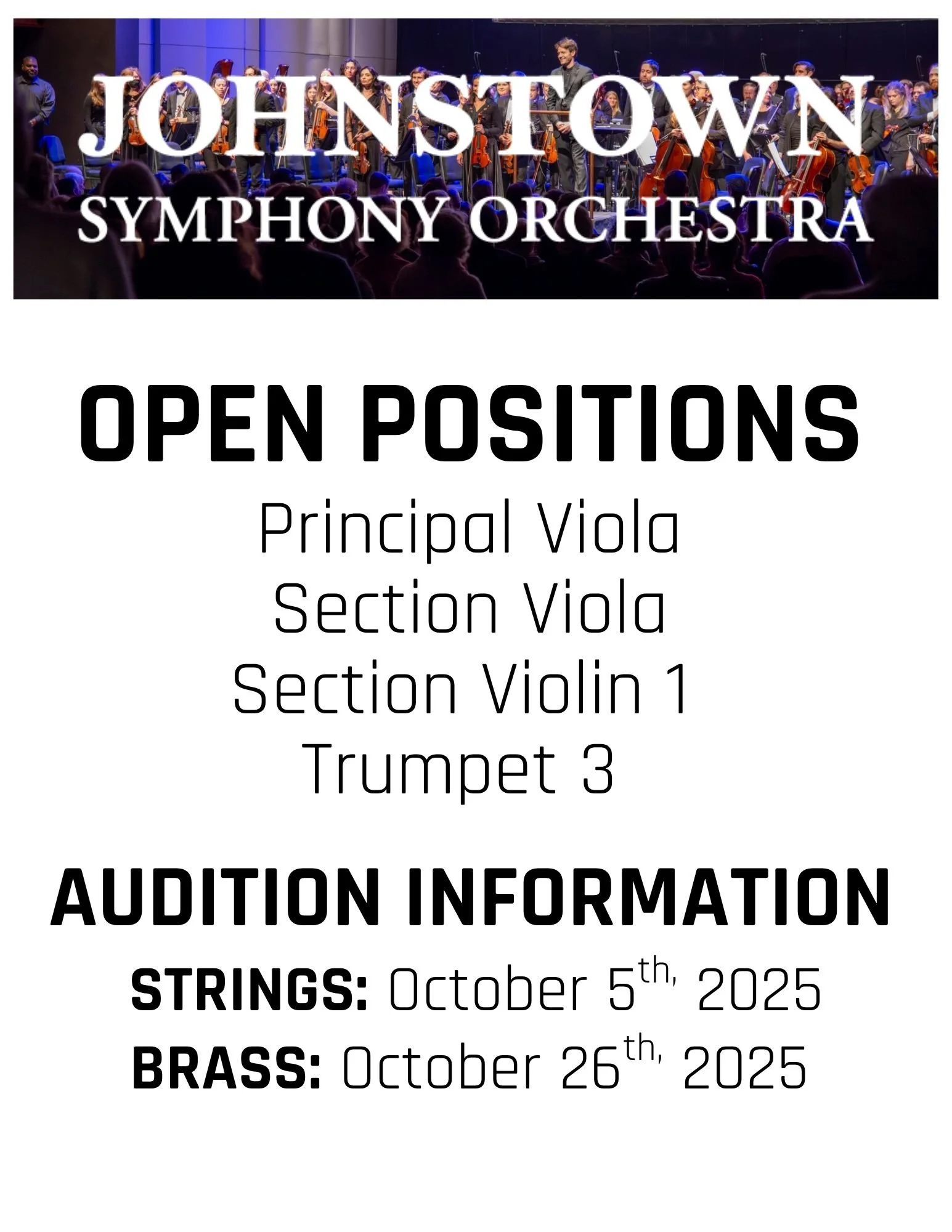 Symphony Orchestra — Johnstown Symphony Orchestra