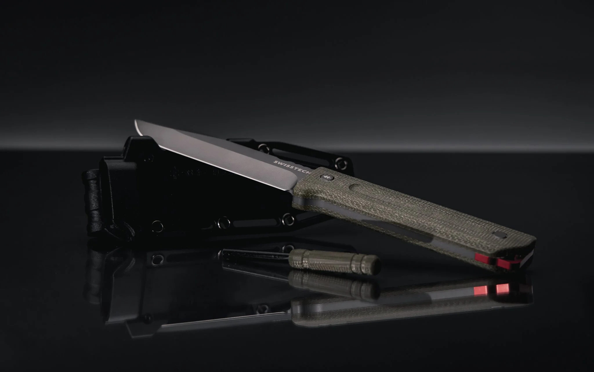 Stahlern | Swiss Tech 8.75” Full Tang Fixed Blade Knife | AUS-8 Steel ...