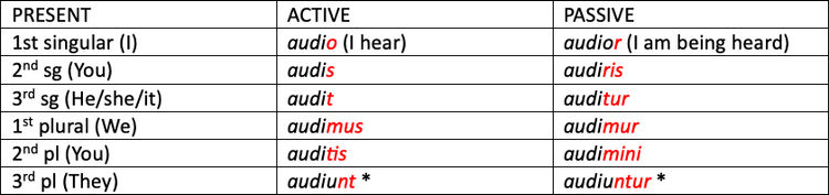 Indicative Verbs (Latin GCSE) — My Classics Portal