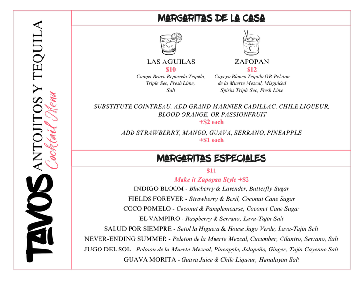 Menu 1 — Tavos Roc