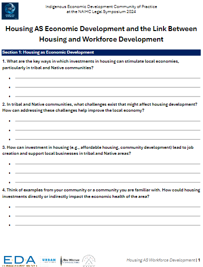 Events and Activities — Indigenous Economic Development