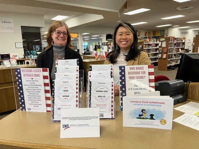 Library Distribution of Translated Guide to Voting — League of Women ...