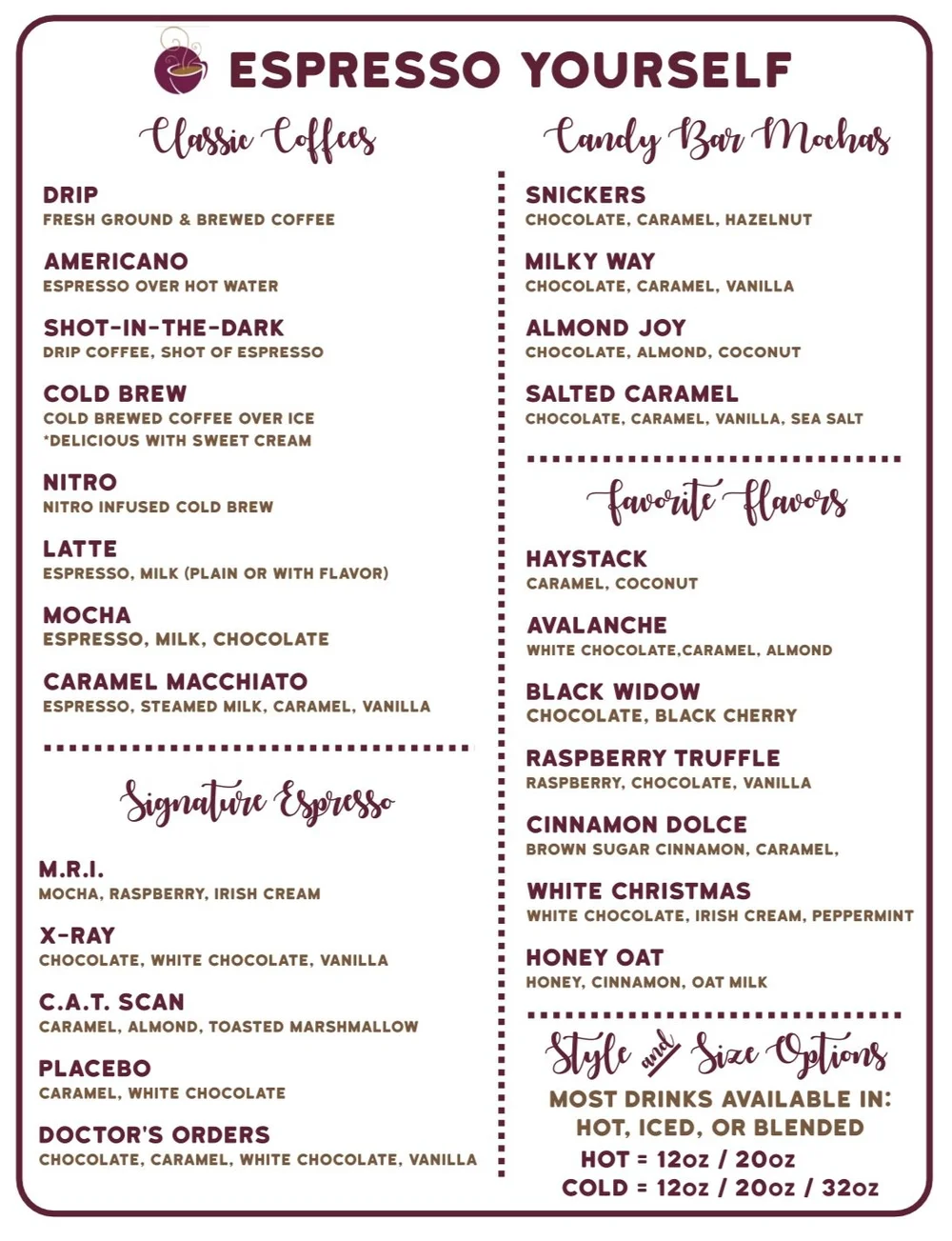 Drink — Mocha Molly's