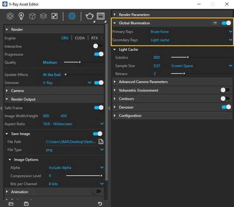 The Best Render Settings Explained. V-Ray for SketchUp — Educk ...
