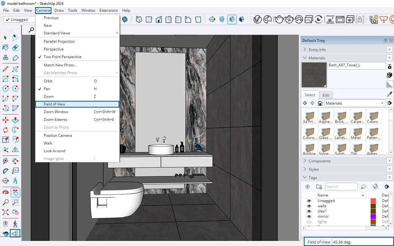 Best Camera Settings for Small Spaces in V-Ray for SketchUp — Educk - SketchUp and V-Ray Online ...
