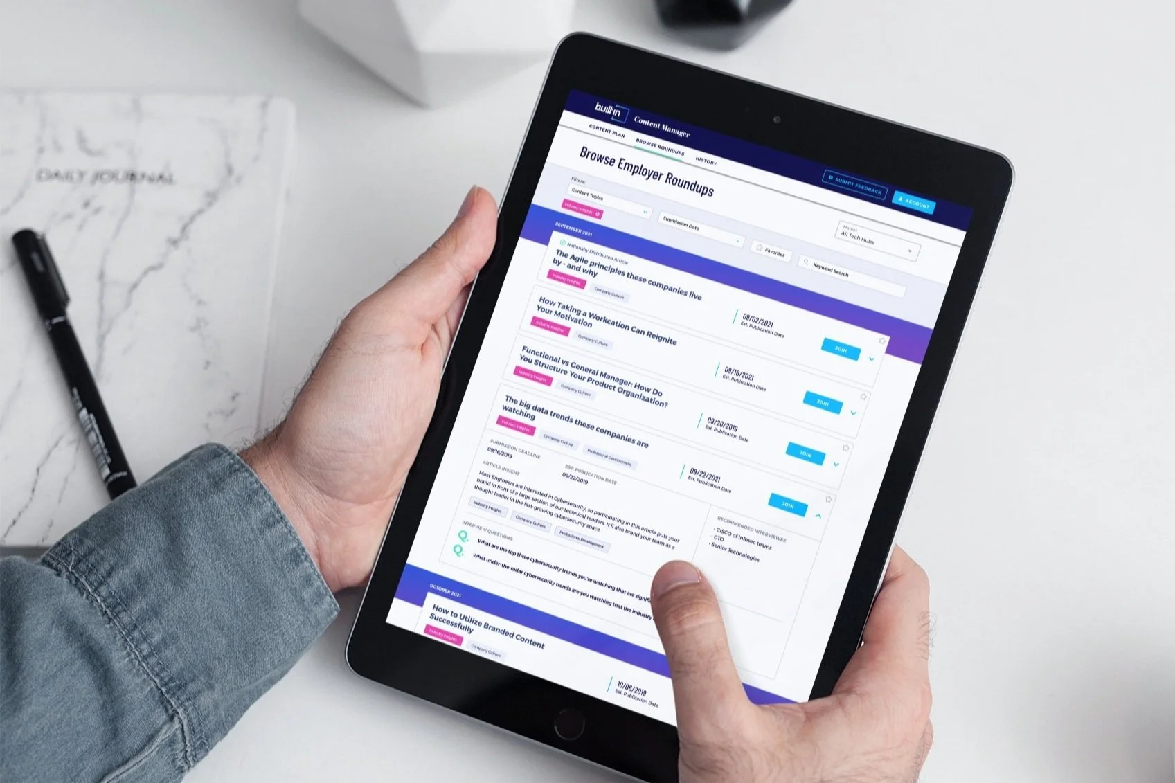Built In, Content Manager Designs — aimeehouck