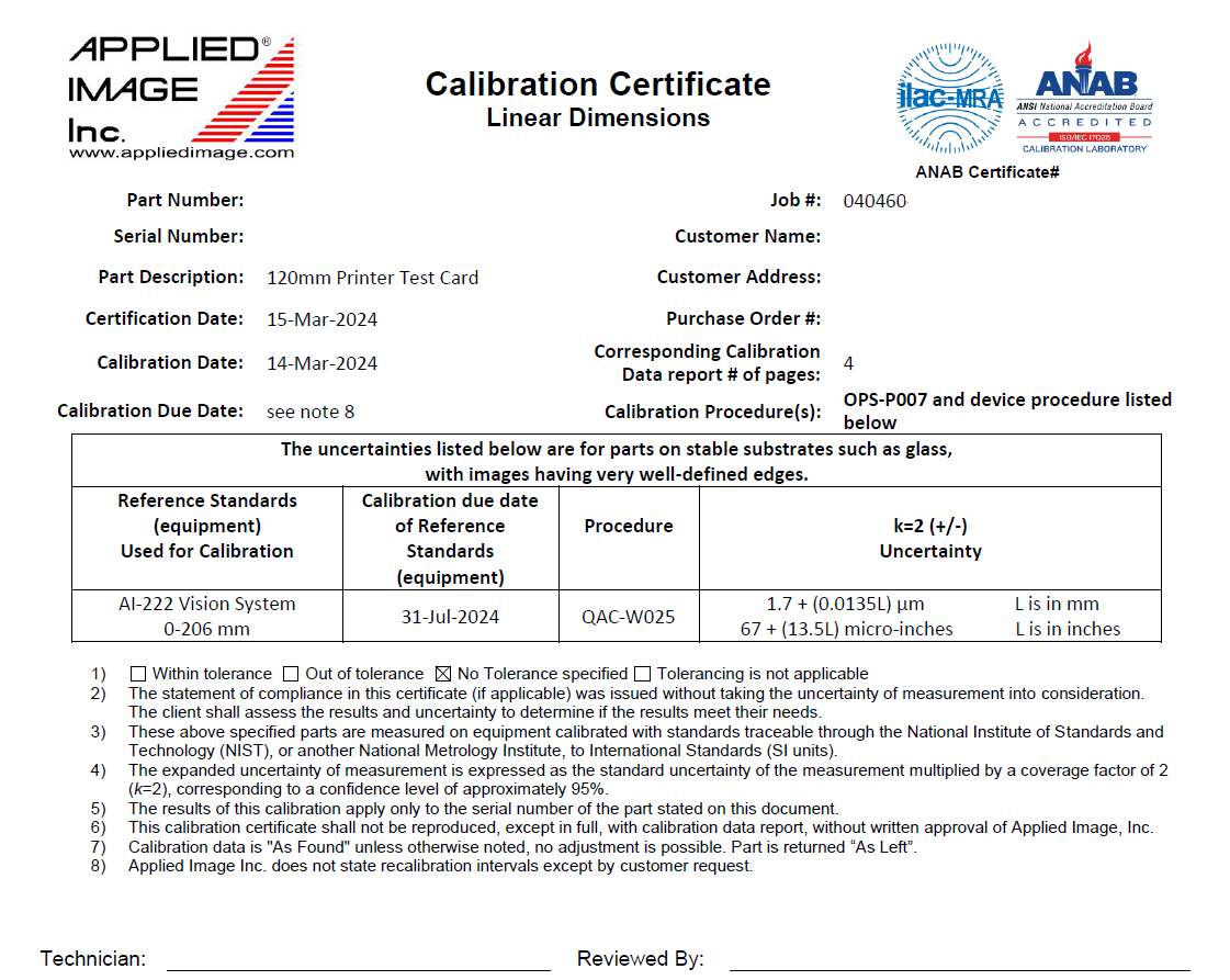 Conformance Calibration — Perceptor Iot Label Inspection And Verification