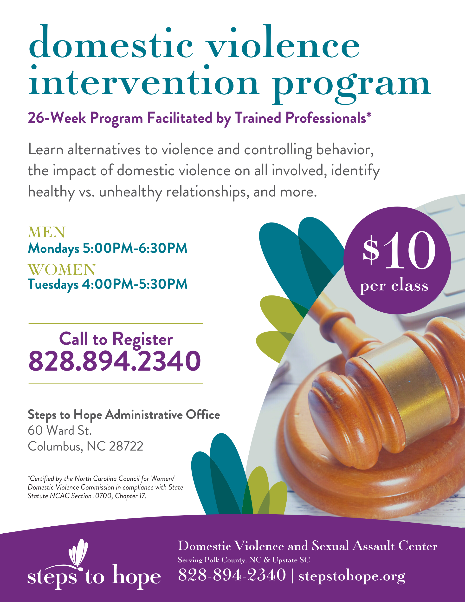 Women's DVIP - Domestic Violence Intervention Program | Steps to Hope