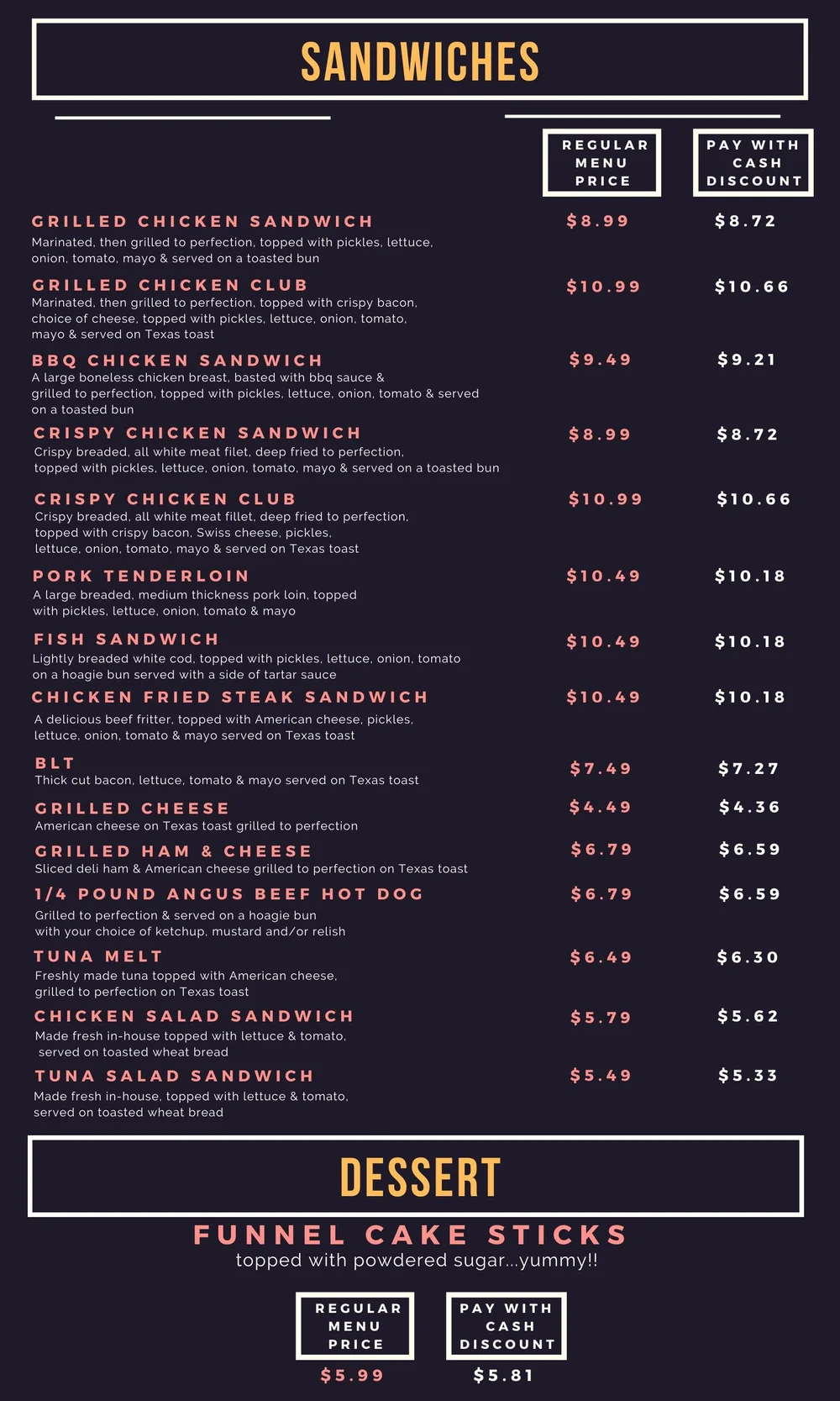 View Full Menu — Blazer's Restaurant
