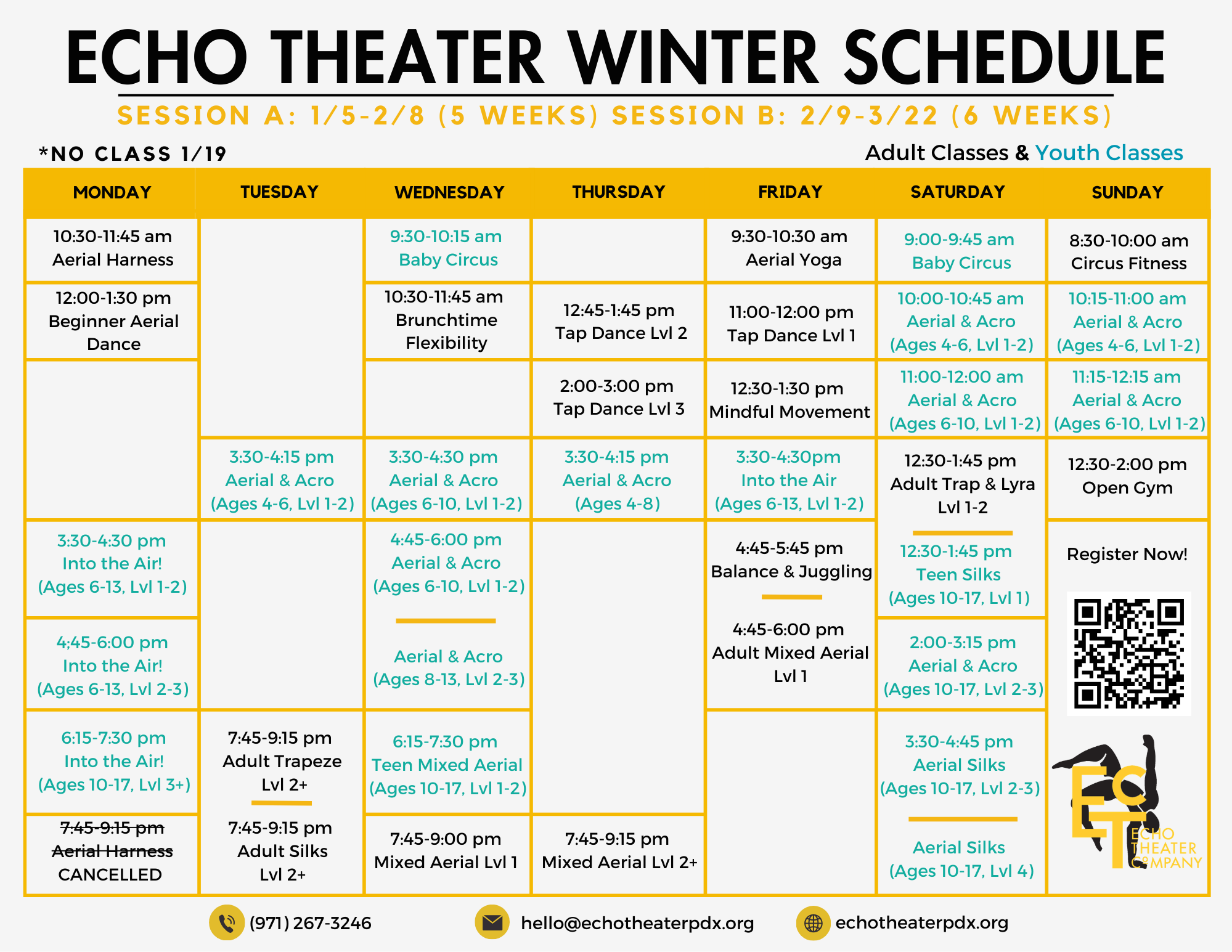 Classes — Echo Theater Company