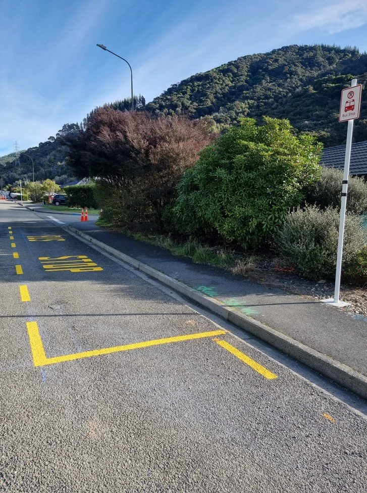 Nelson/Tasman “E” Bus Stop Installs — Independent Kerb & Concrete