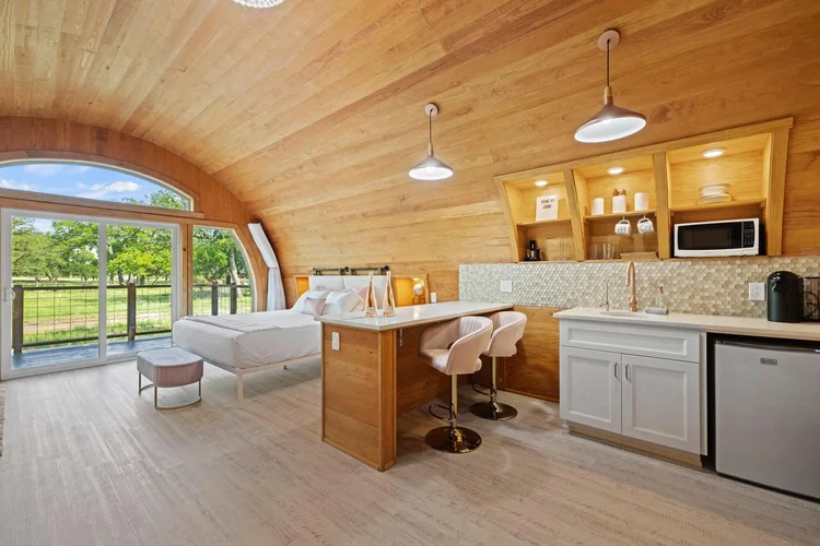 Rose Wine Barrel Cabin — Wine Barrel Cabins