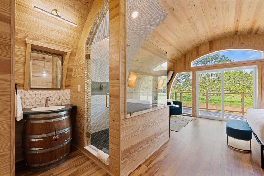 Chardonnay Wine Barrel Cabin — Wine Barrel Cabins