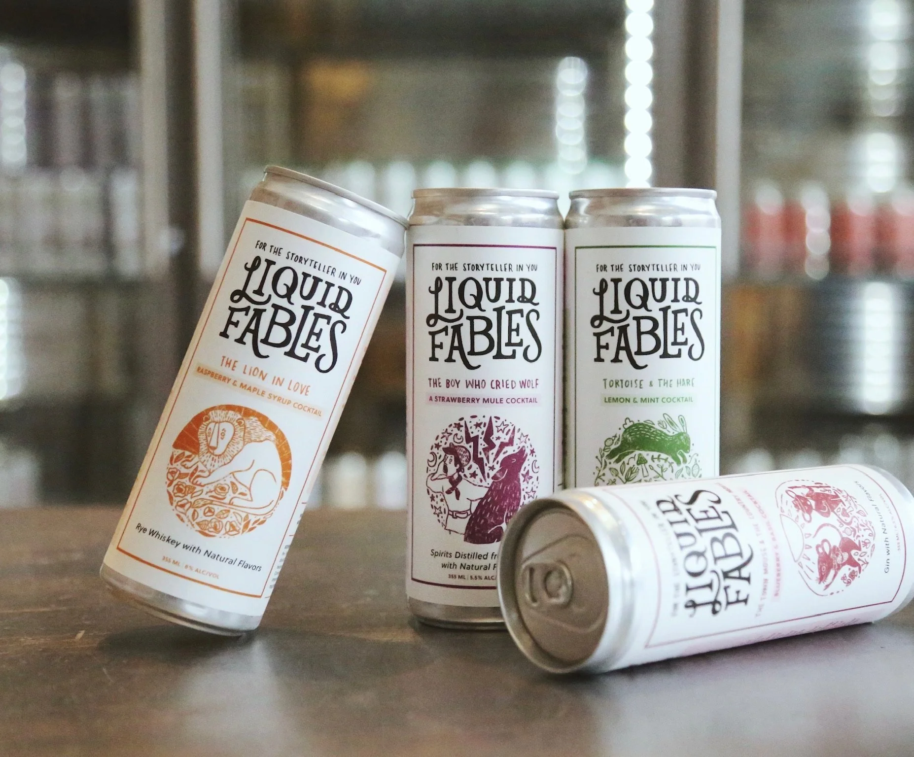 Liquid Fables Canned Cocktails — SK Design Studio