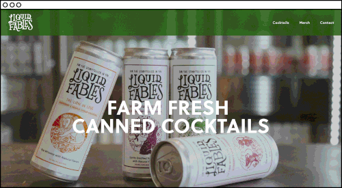 Liquid Fables Canned Cocktails — SK Design Studio