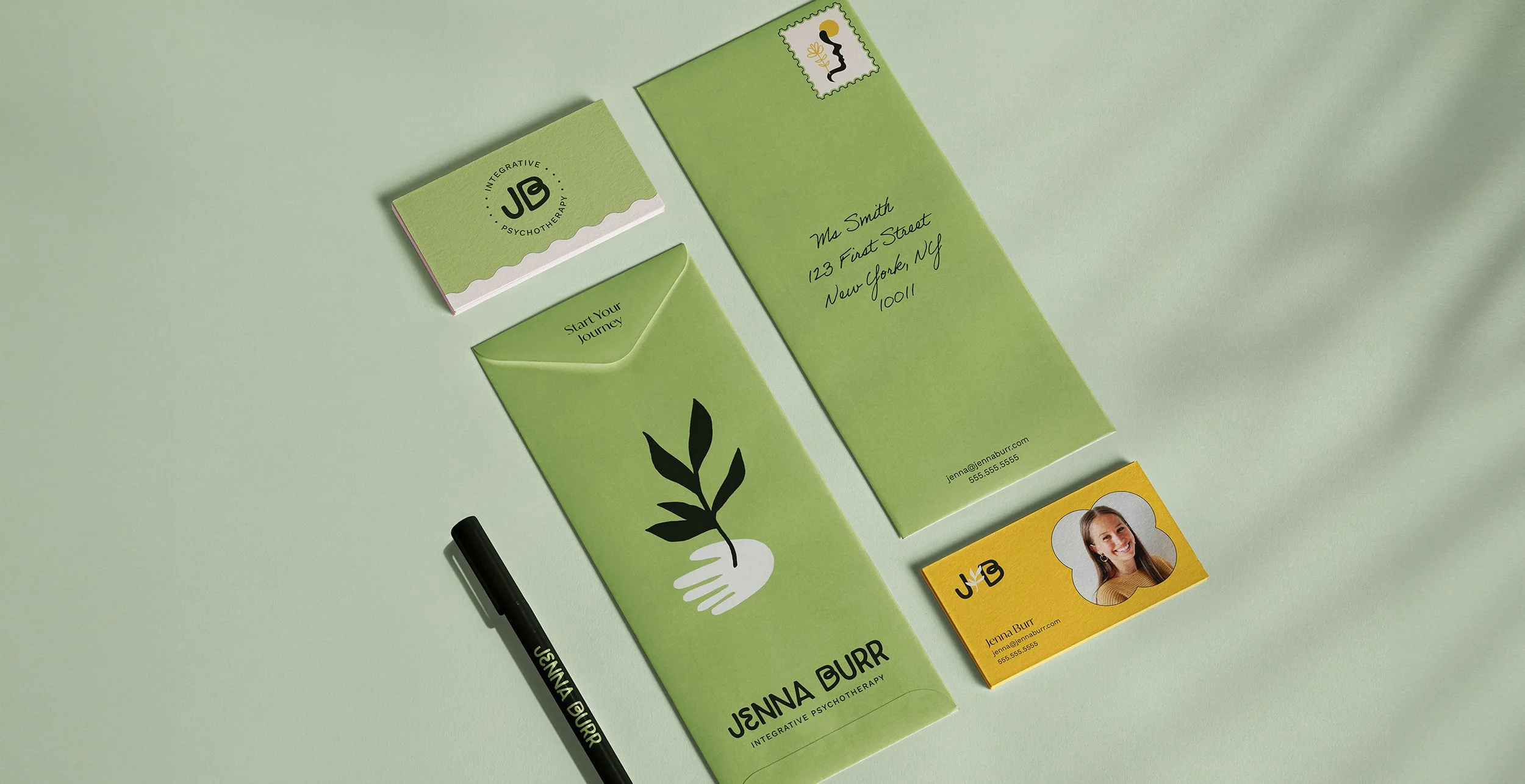Branding + Website Design for Jenna Burr Psychotherapy — SK Design Studio