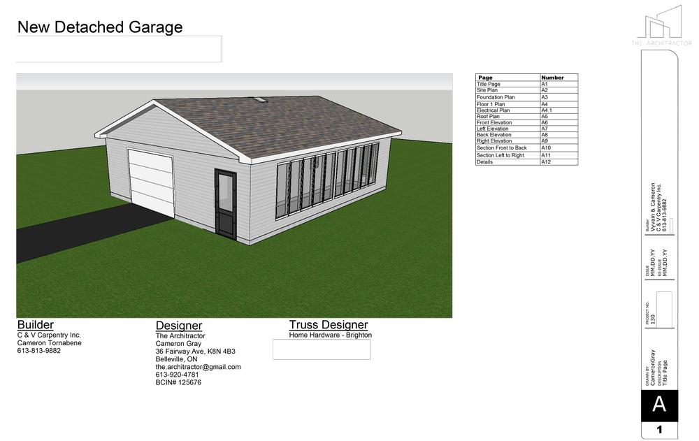 New Garage Drawing and Permit Service Ontario — design. build. sustain.