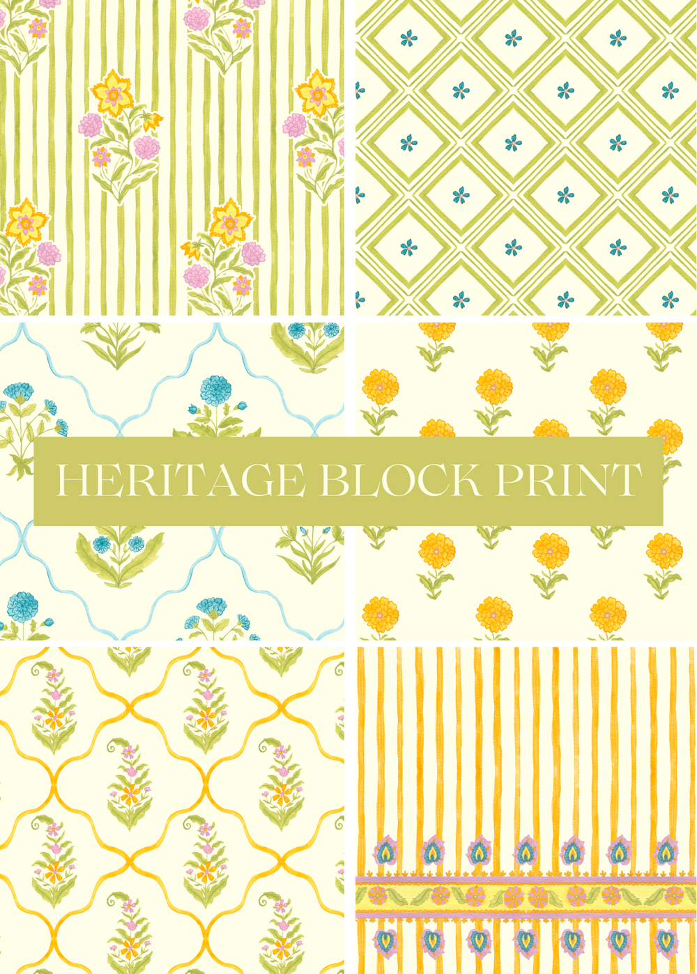 Heritage Block Print Collection — Bec Oakes Design