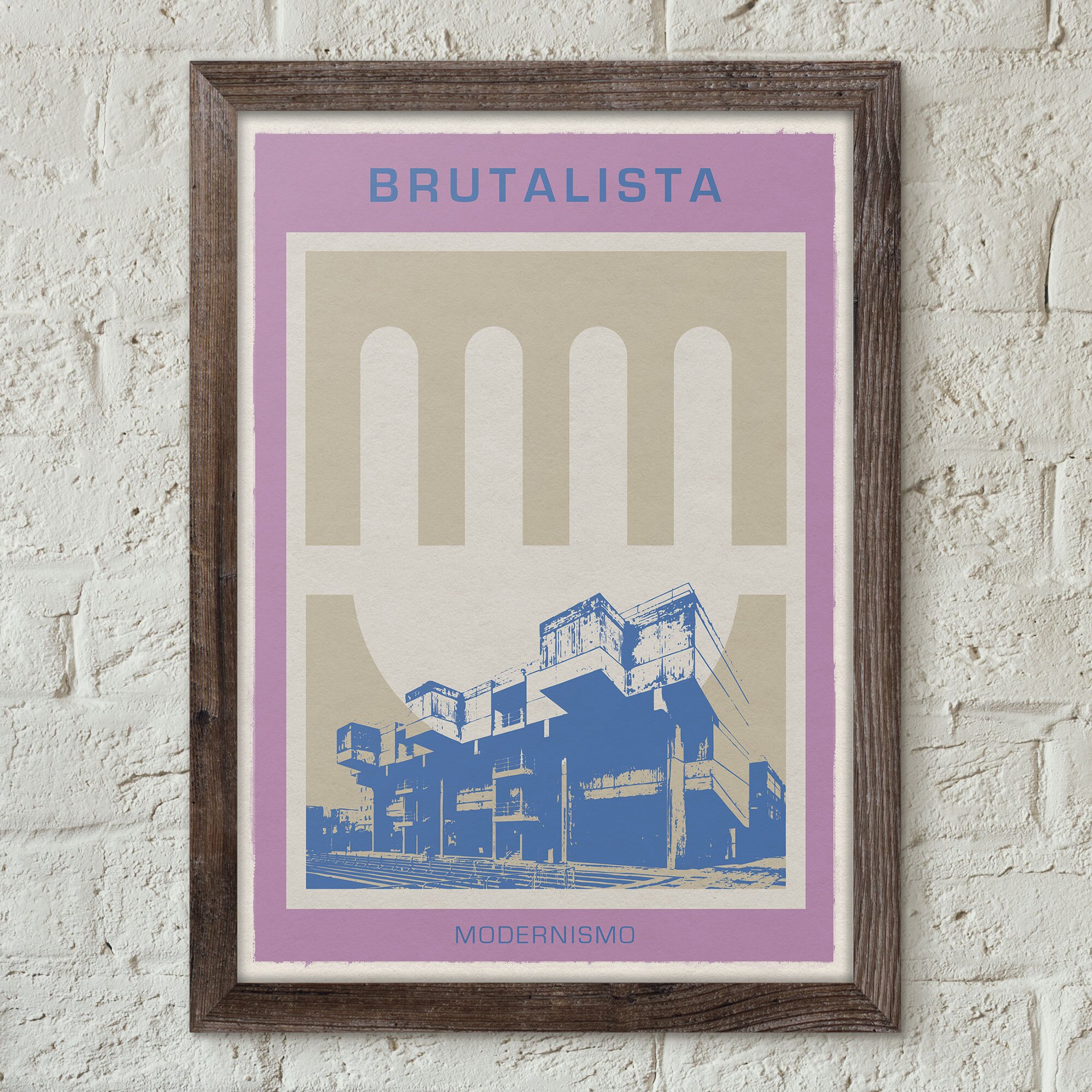 Brutalist Architecture 16 Art Print Poster Bierpinsel Tower Berlin ...