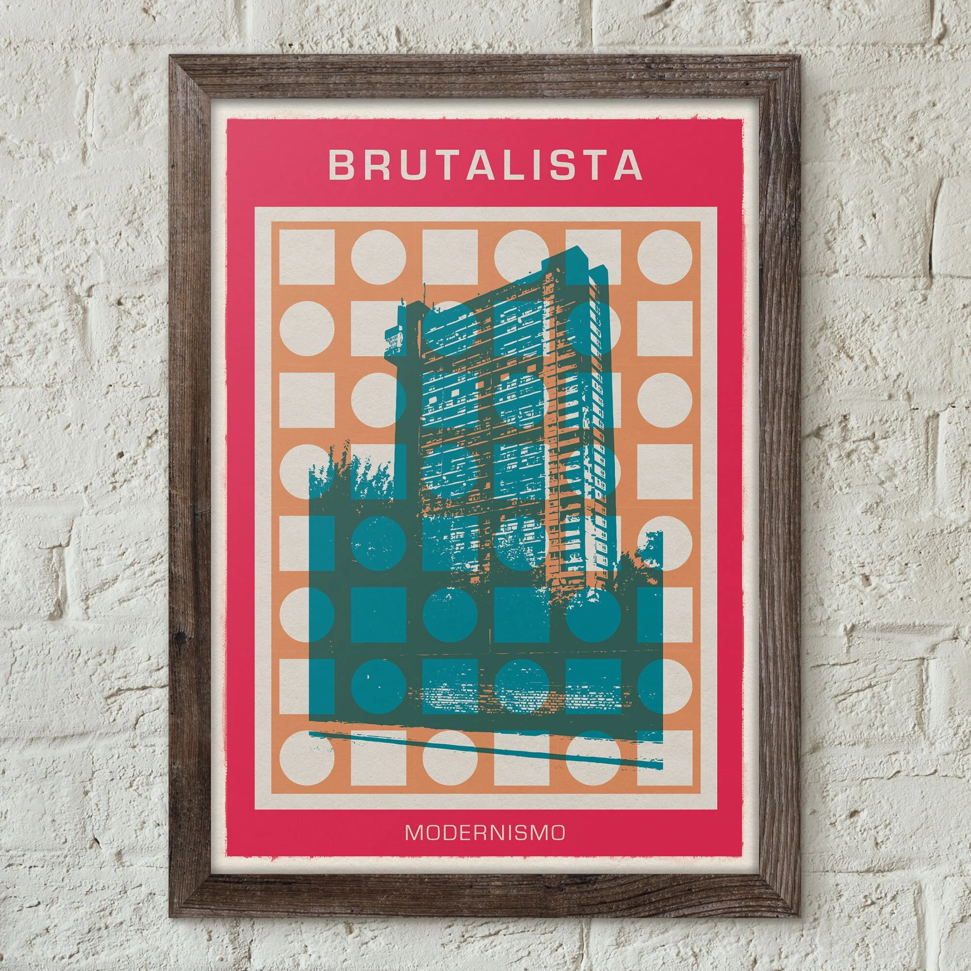 Brutalist Architecture 16 Art Print Poster Bierpinsel Tower Berlin ...