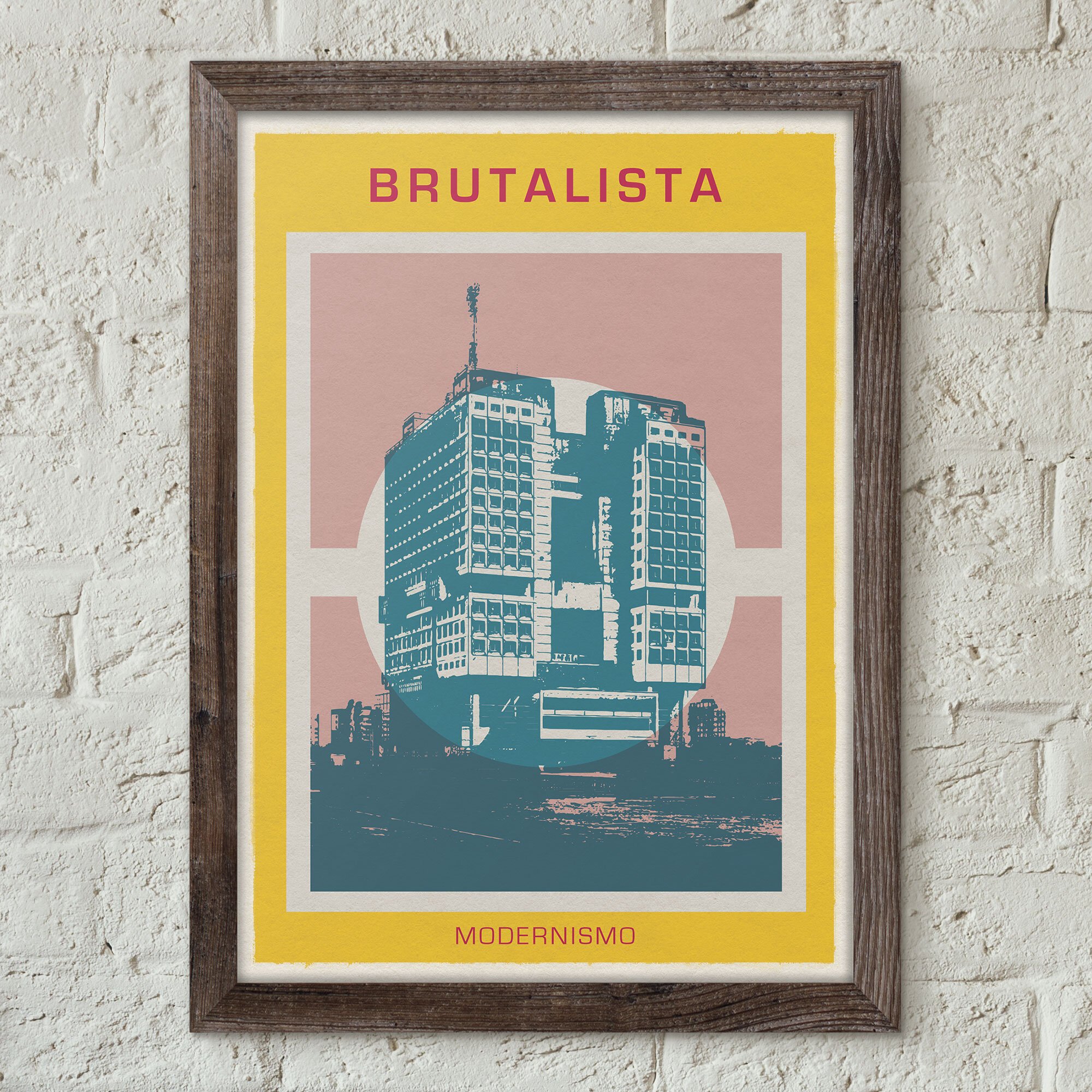 Brutalist Architecture 16 Art Print Poster Bierpinsel Tower Berlin ...