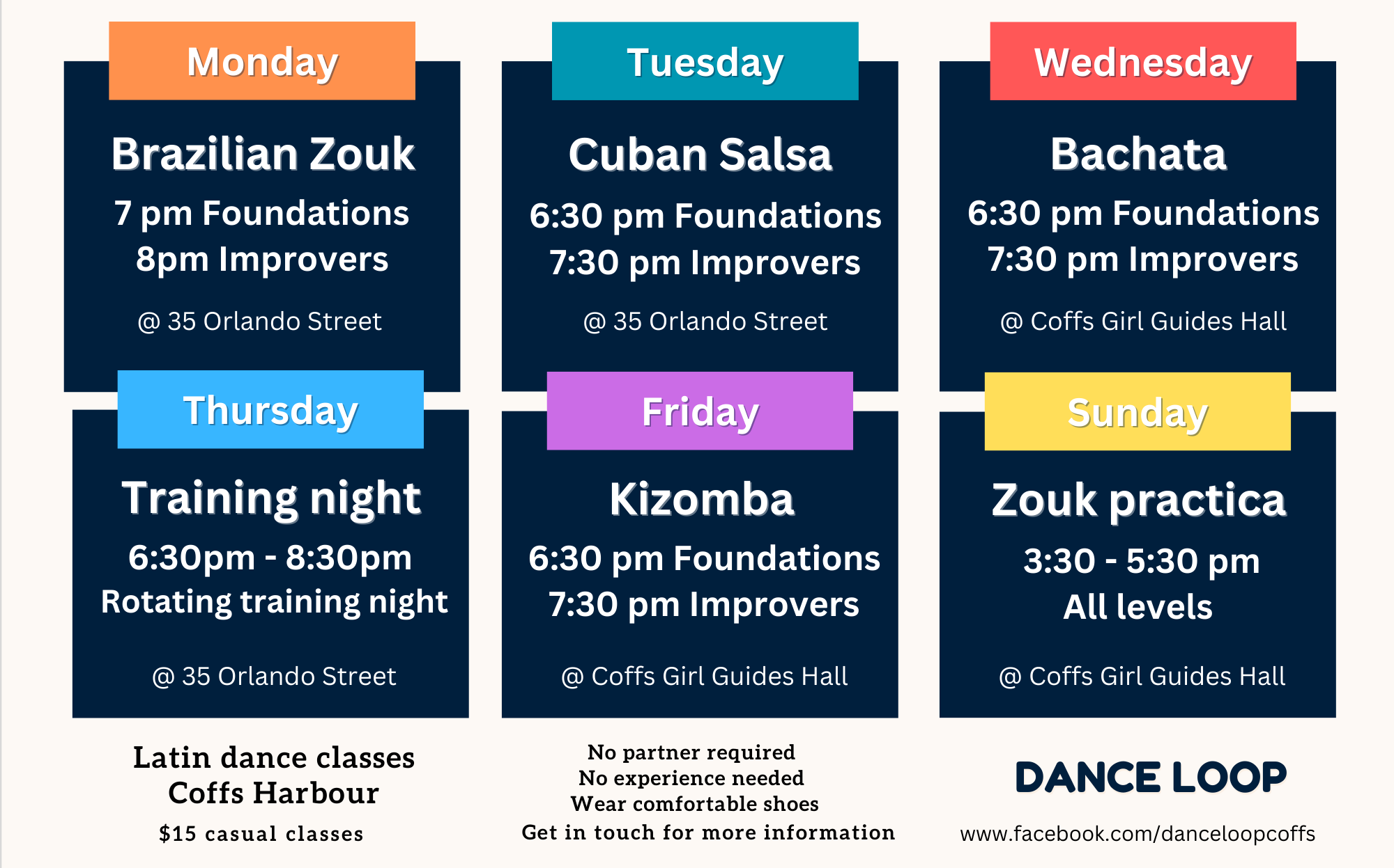 Timetable — Dance Loop