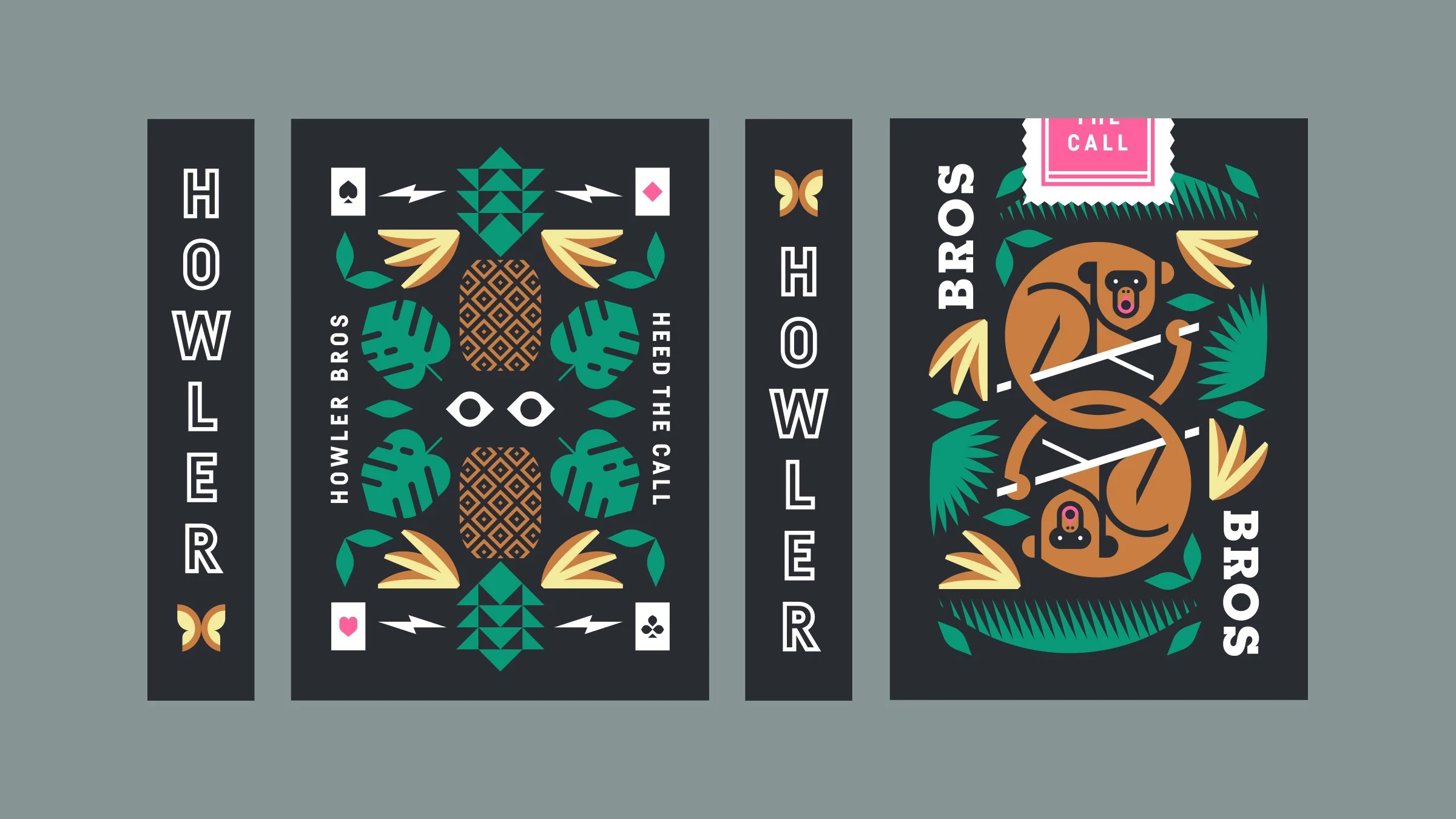 Howler Brothers Playing Card and Merchandise Design & Illustration ...