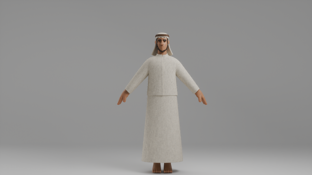 Almarai Character Development — The Art of Fernando