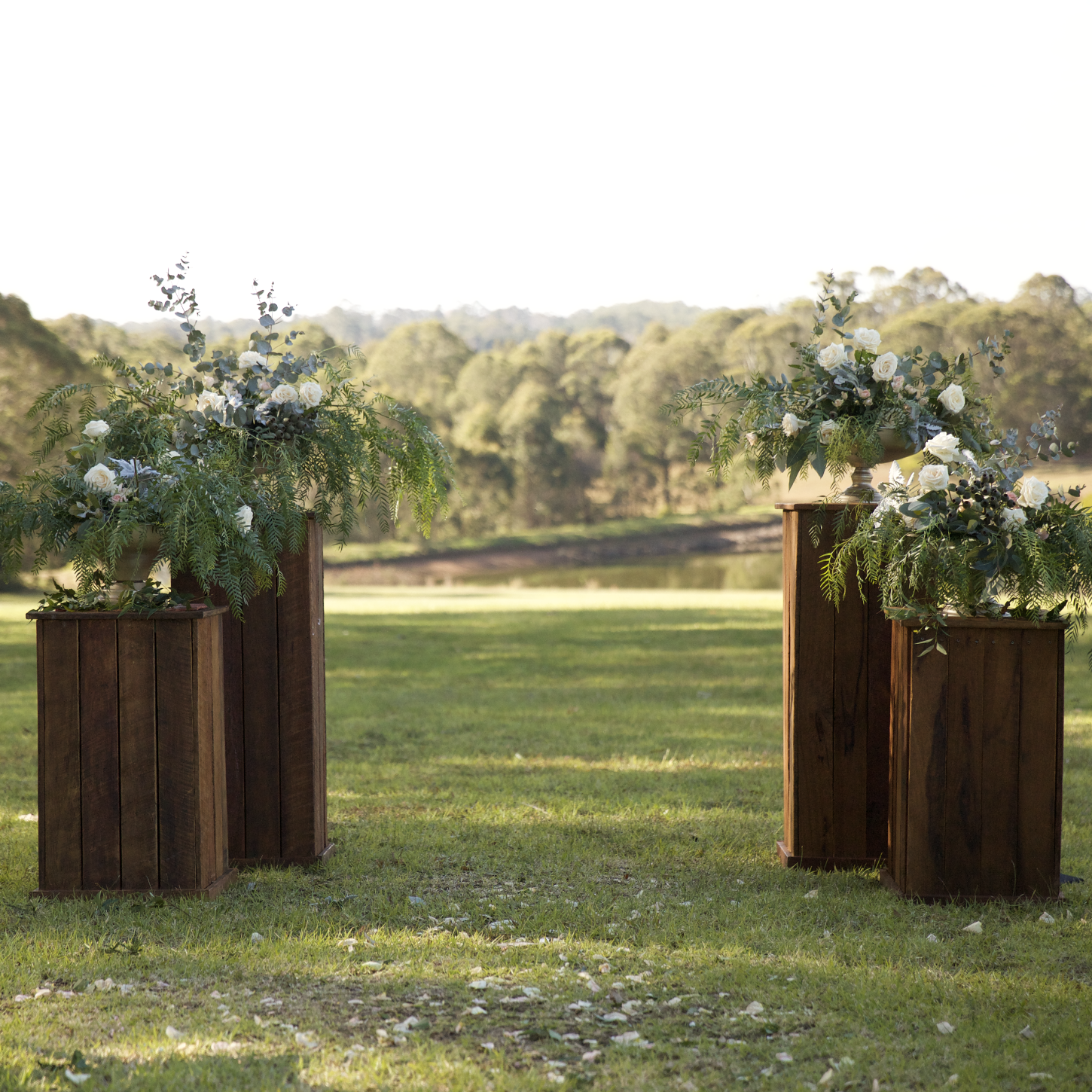 Wedding Wooden Plinths Hire Sydney - LOVESICK WEDDINGS