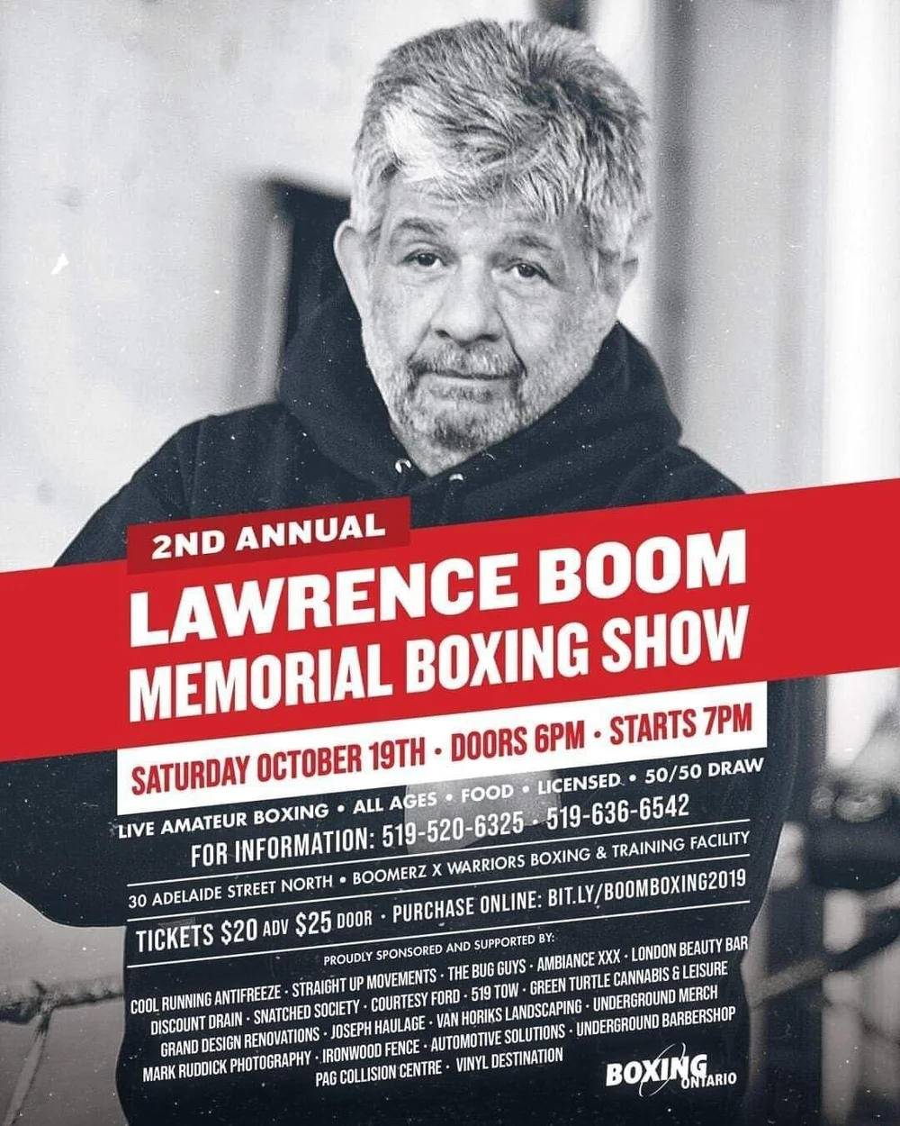 2nd Annual Lawrence Boom Memorial Boxing Show — Mark Ruddick Photography