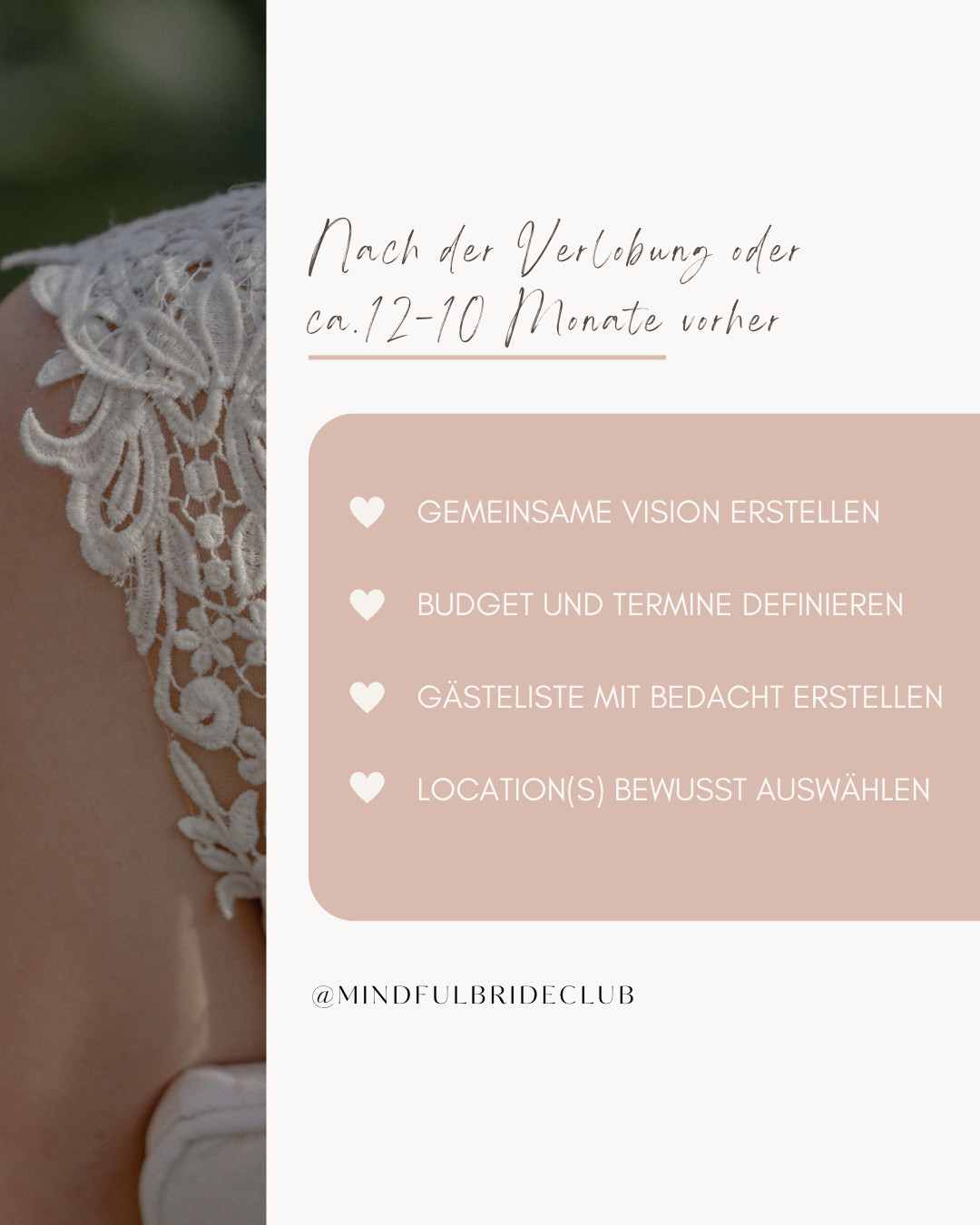 Die Timeline für deine entspannte Hochzeitsplanung — MINDFUL BRIDE CLUB