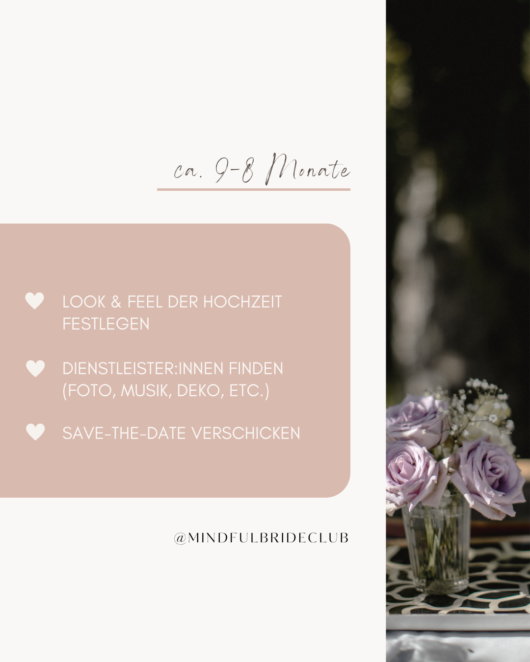 Die Timeline für deine entspannte Hochzeitsplanung — MINDFUL BRIDE CLUB