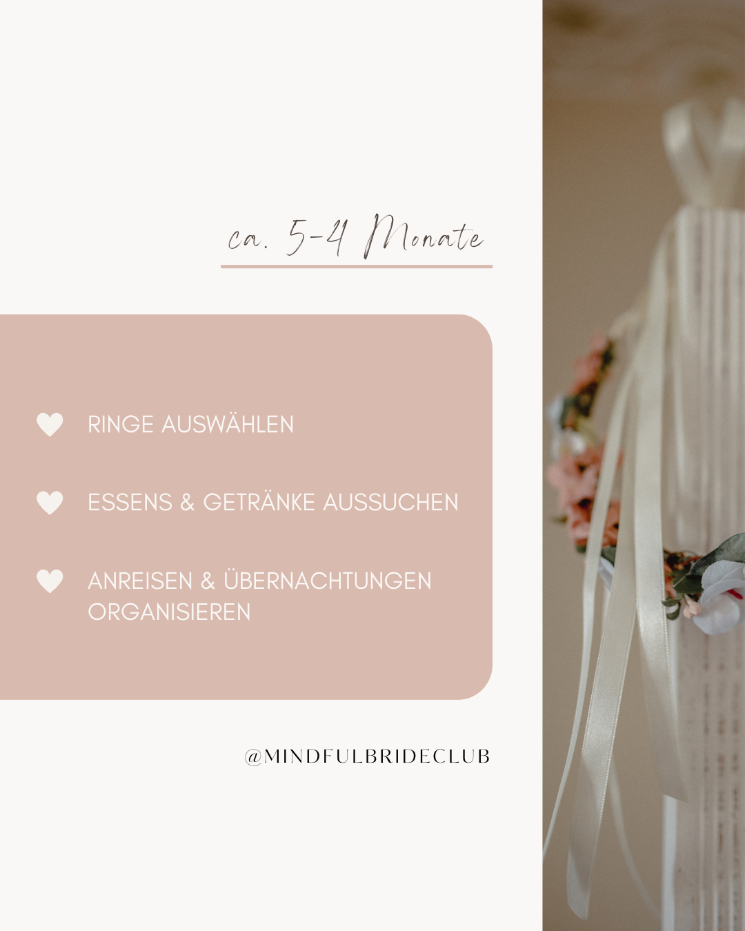 Die Timeline für deine entspannte Hochzeitsplanung — MINDFUL BRIDE CLUB
