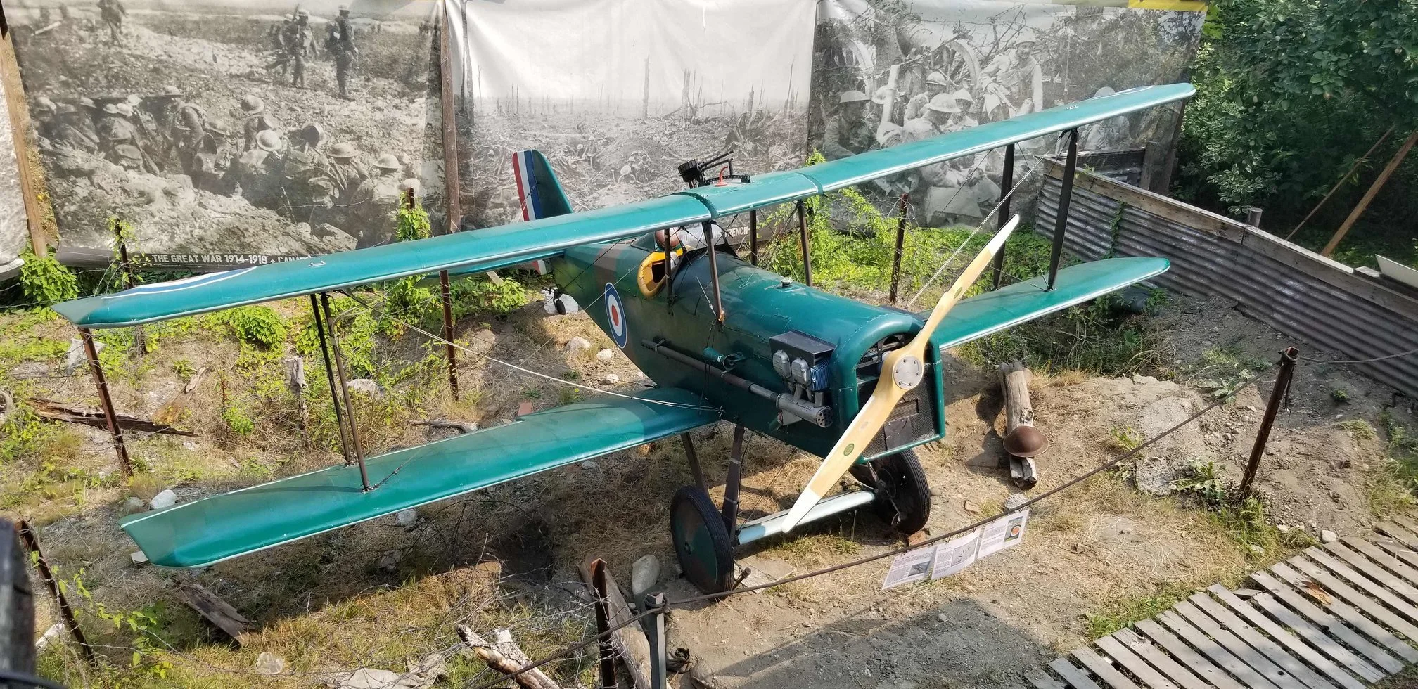 Plane lands at the Museum
