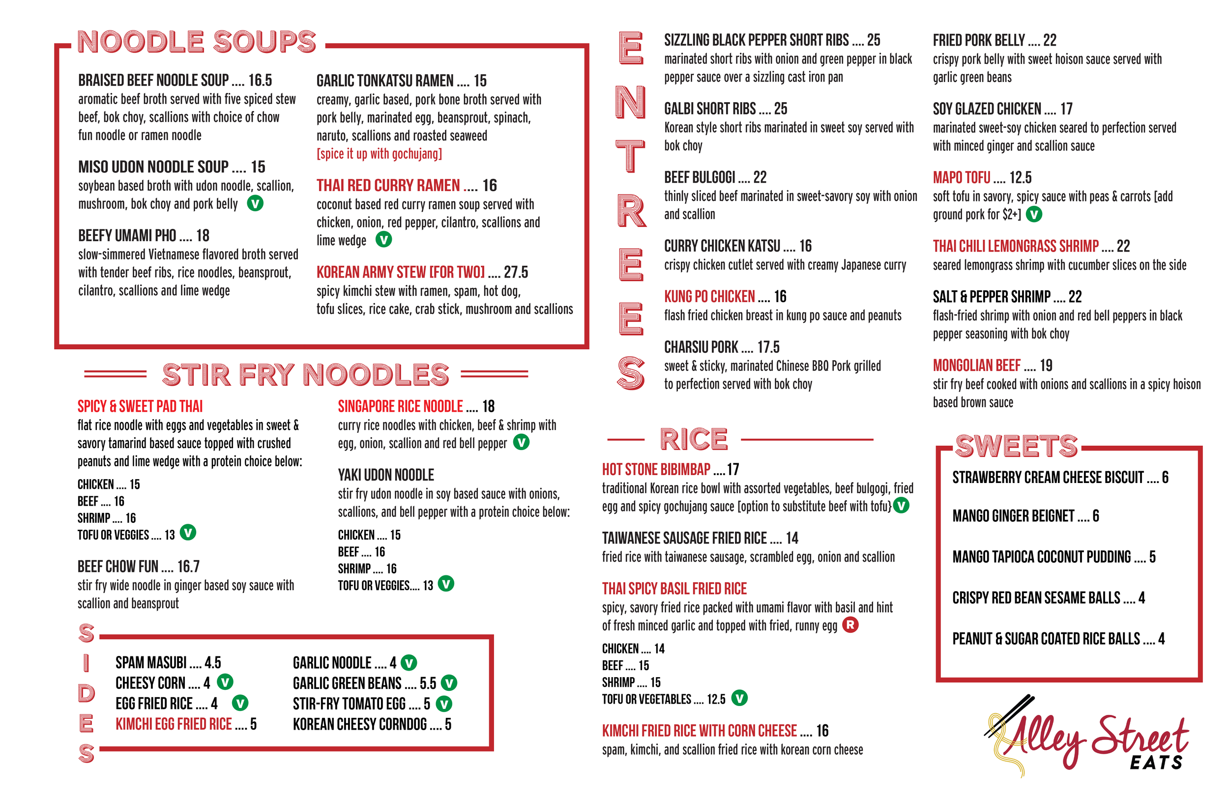 Menu 1 — Alley Street Eats
