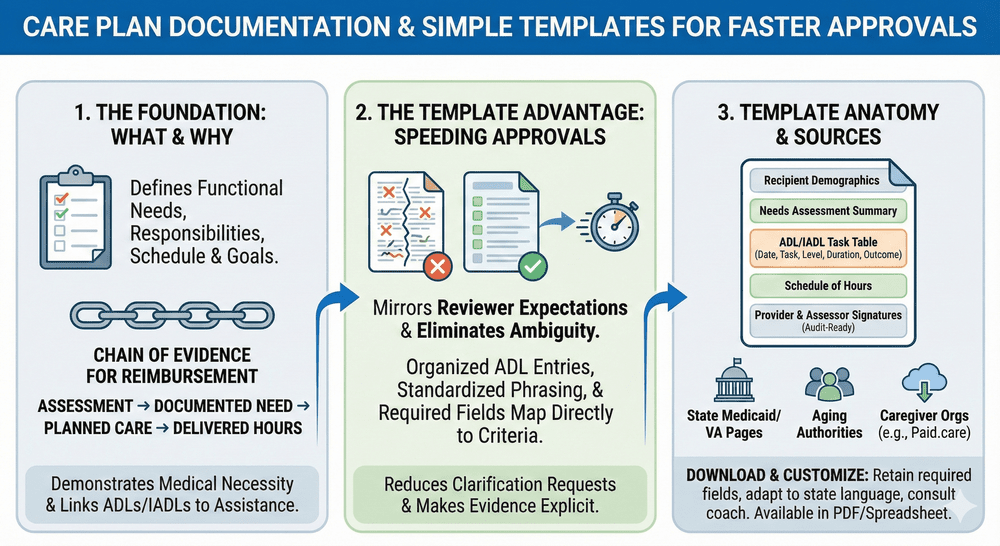 Care Plan Documentation: Simple Templates That Help Approvals for Paid ...
