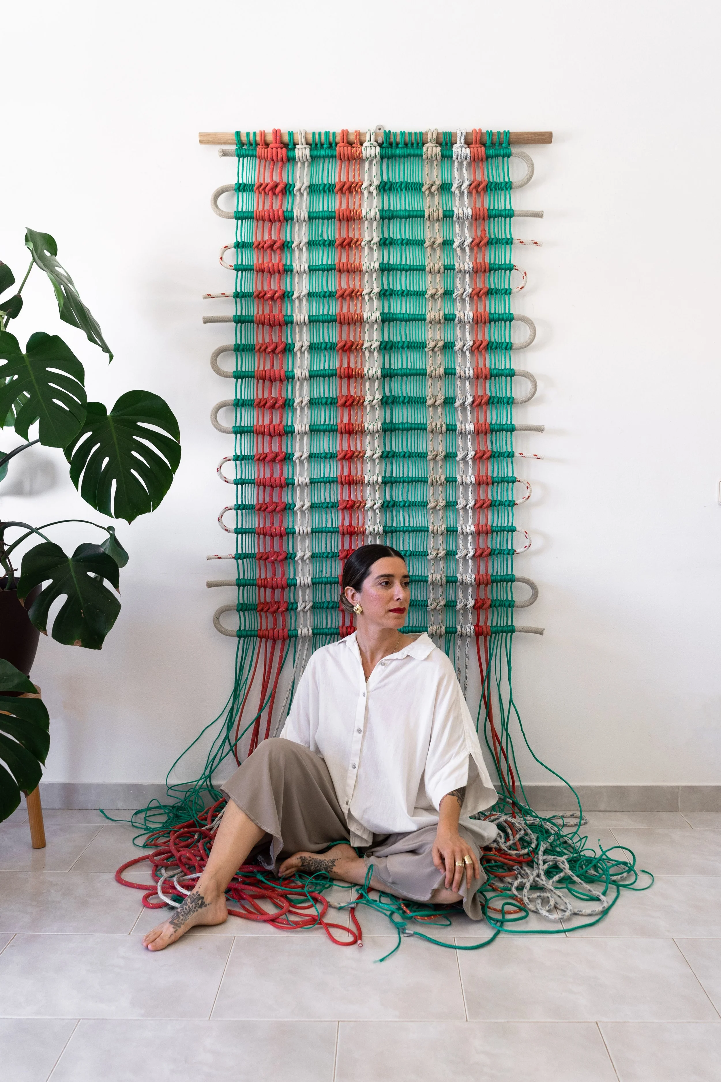 BRAIDA - Works Textile Art - Reusing Materials