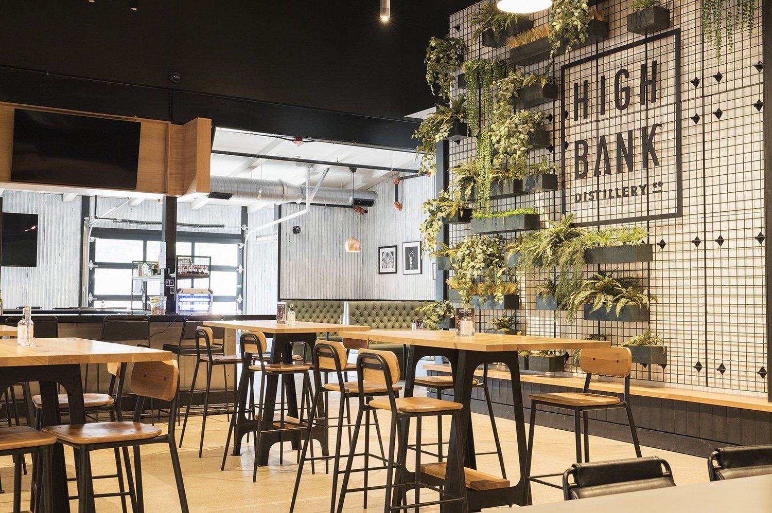 U-Shaped Tufted Banquettes for High Bank Distillery — Fortner Custom ...