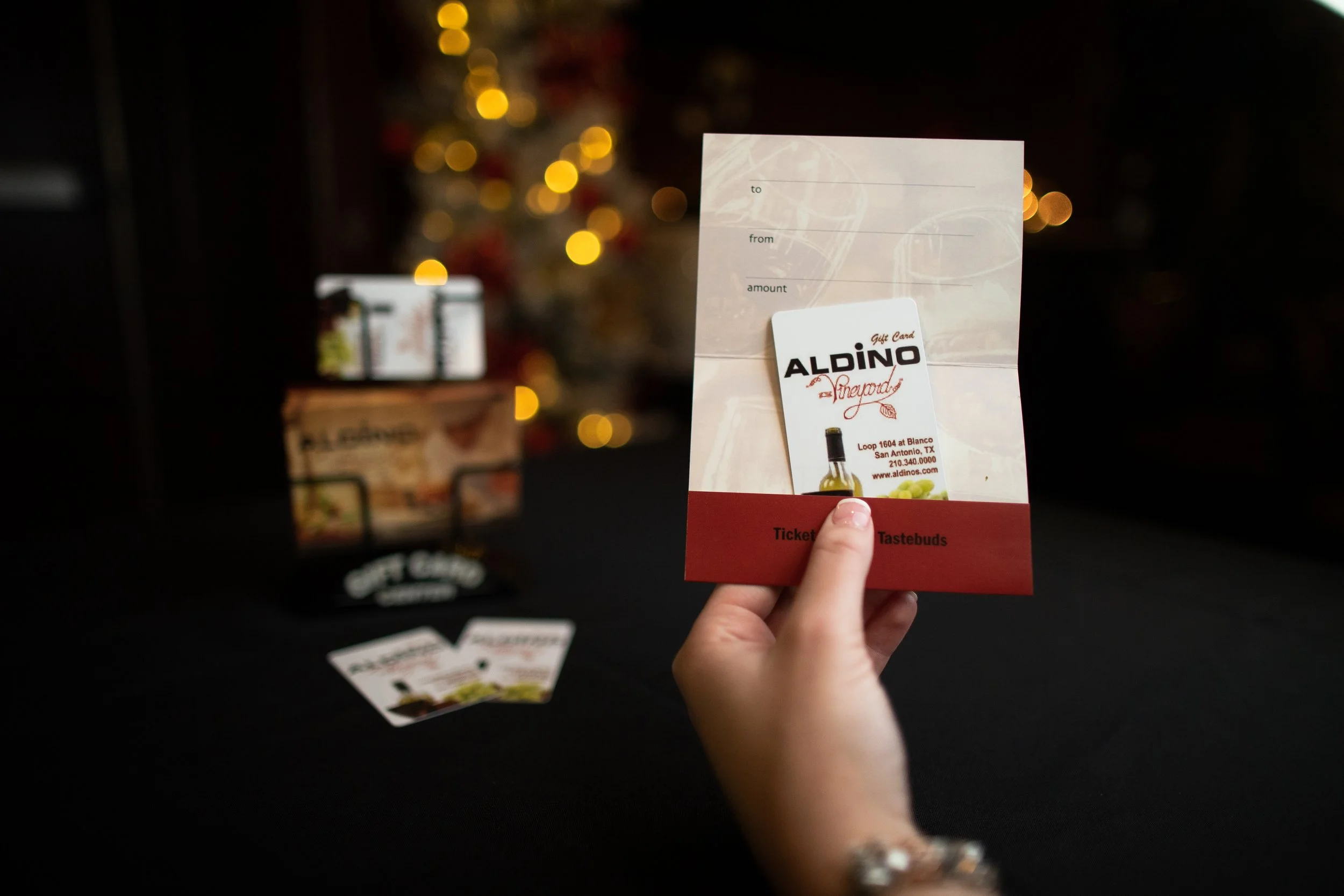 Aldino Gift Cards — Aldino At The Vineyard - Italian Cuisine In San Antonio