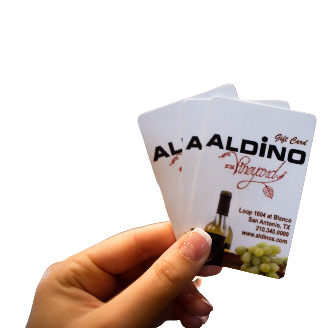 Aldino Gift Cards — Aldino At The Vineyard - Italian Cuisine In San Antonio