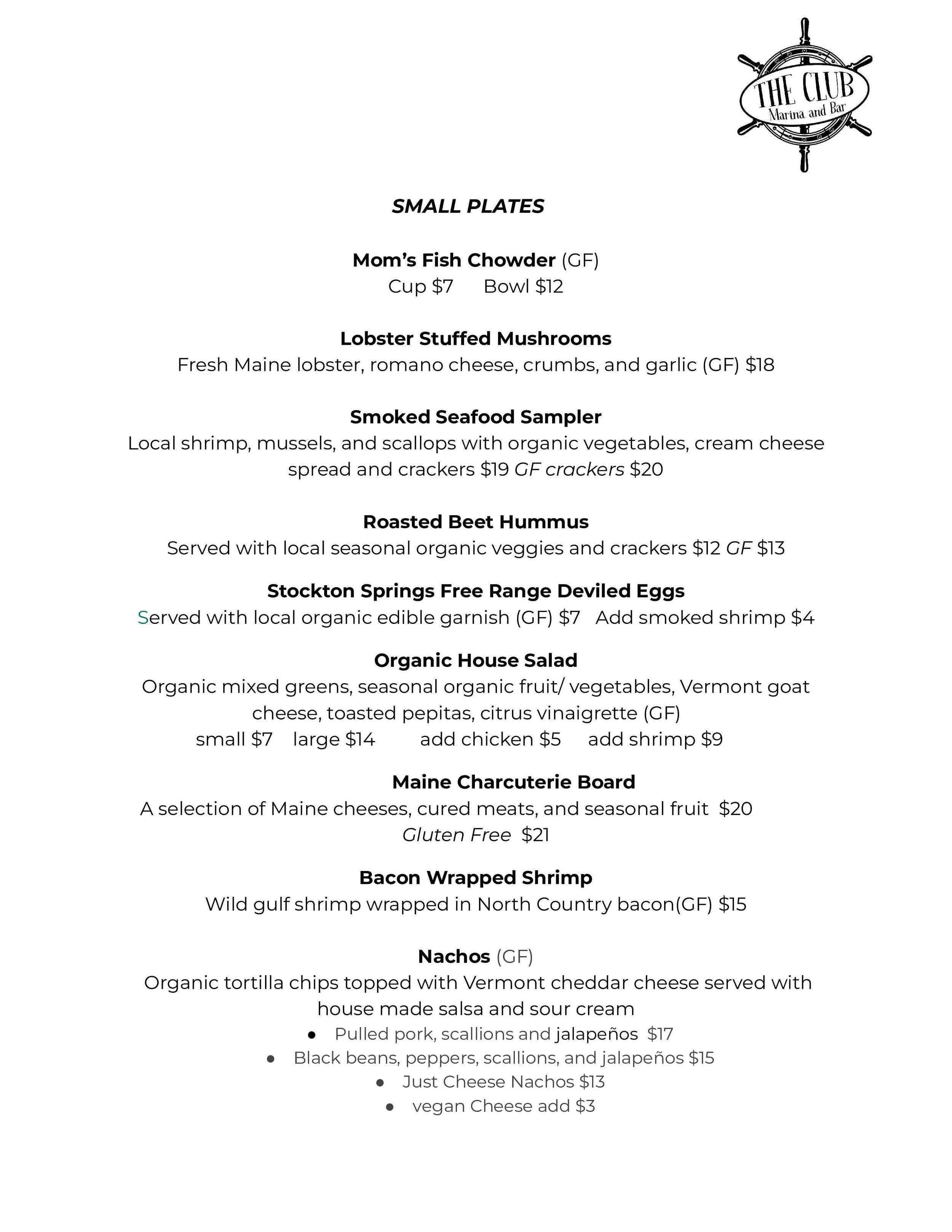 The Club Marina & Bar — Stockton Harbor Maine