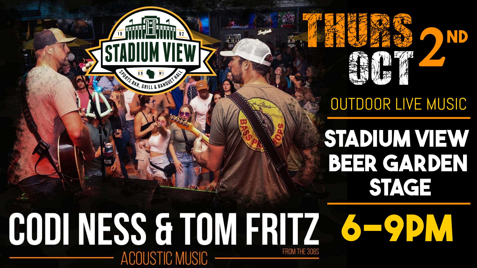 LIVE MUSIC — Stadium View Sports Bar & Event Halls