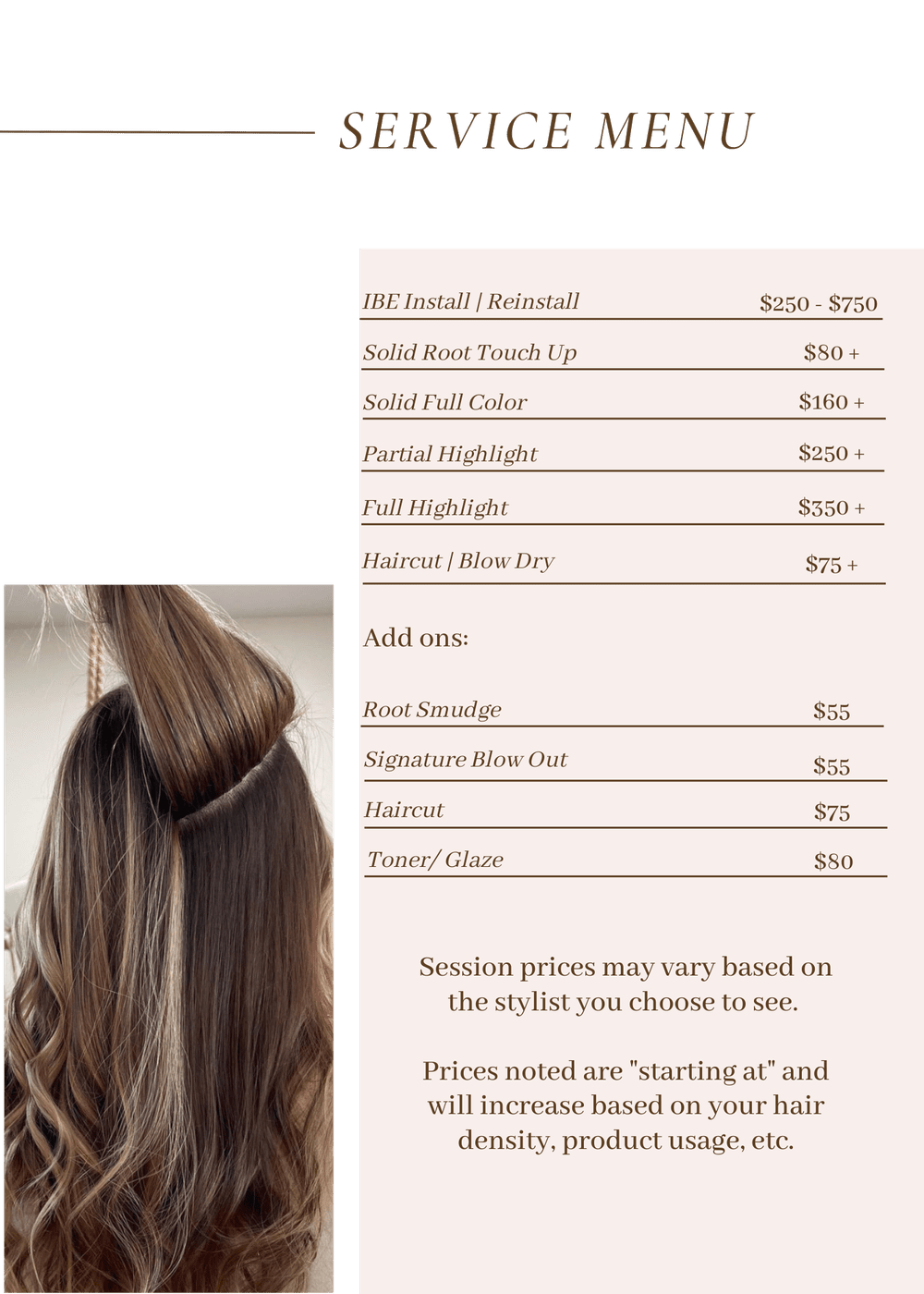 Services — Mane & Co. Hair Lounge