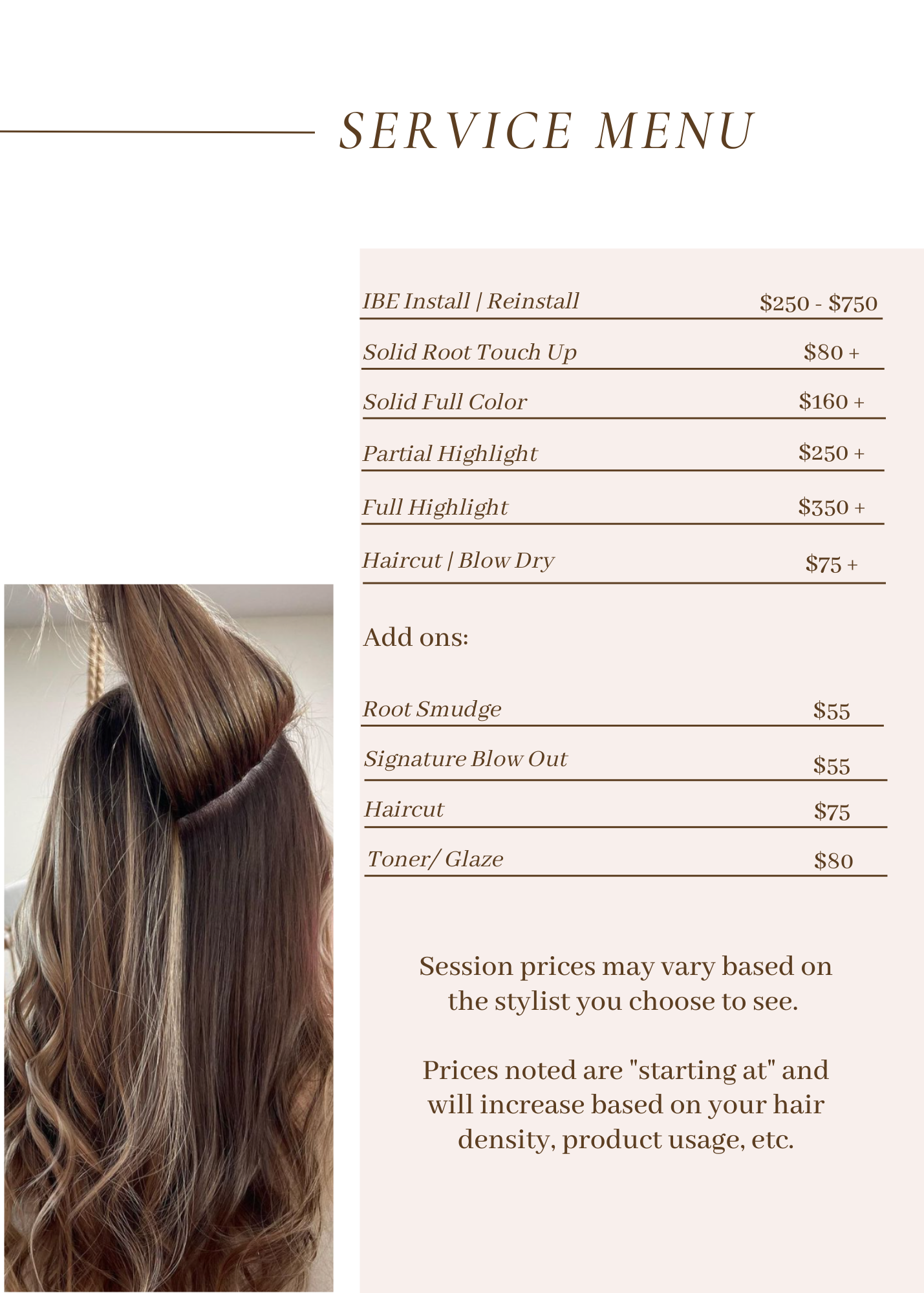 Services — Mane & Co. Hair Lounge