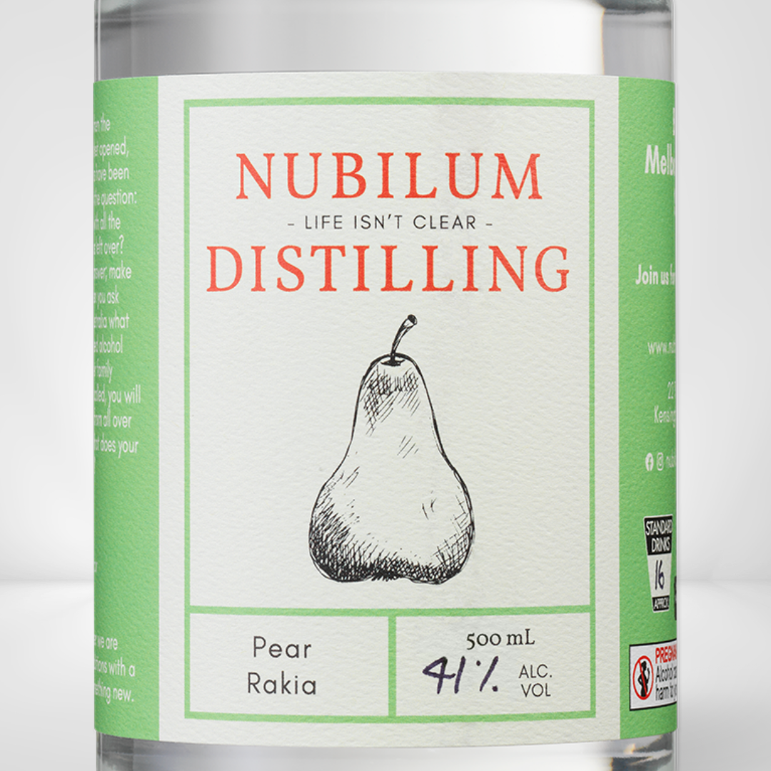 Pear Rakia — NUBILUM DISTILLING