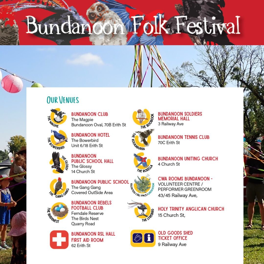 VENUES — Bundanoon Folk Festival