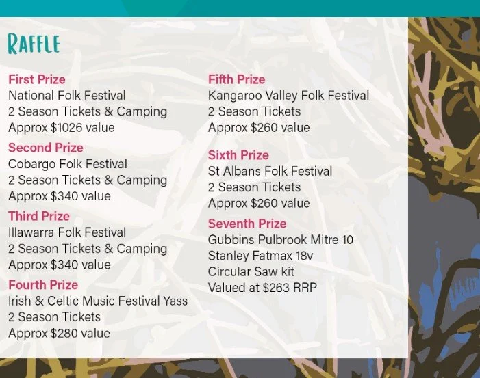 MERCHANDISE — Bundanoon Folk Festival