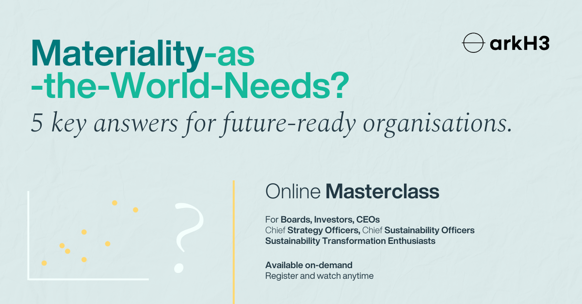 Masterclass Access: Materiality-as-the-World-Needs - 5 answers for future-readiness — arkH3 ...